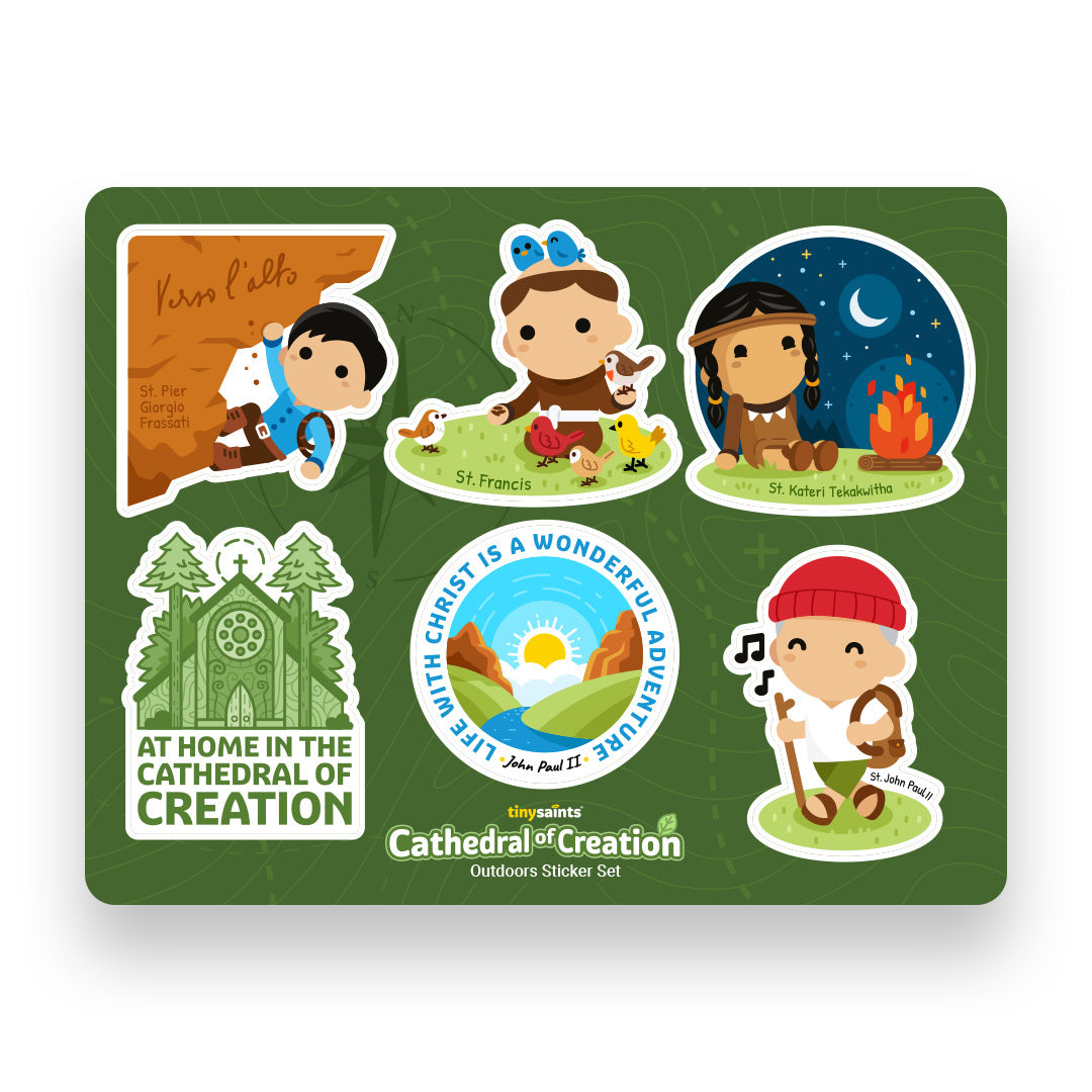 Sticker Sheet - Cathedral of Creation – Tiny Saints